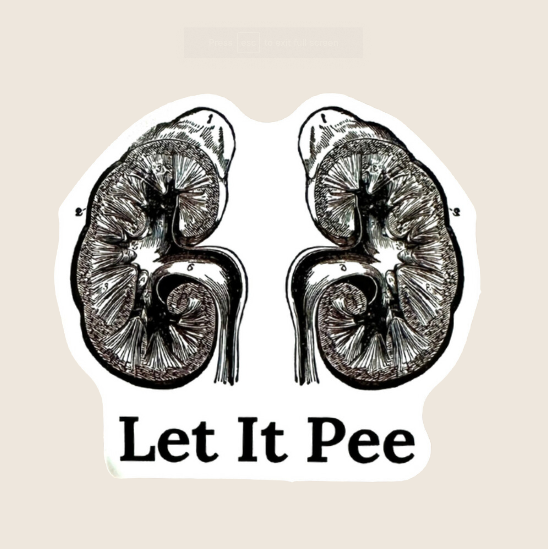 LET IT PEE STICKER – The Front Line