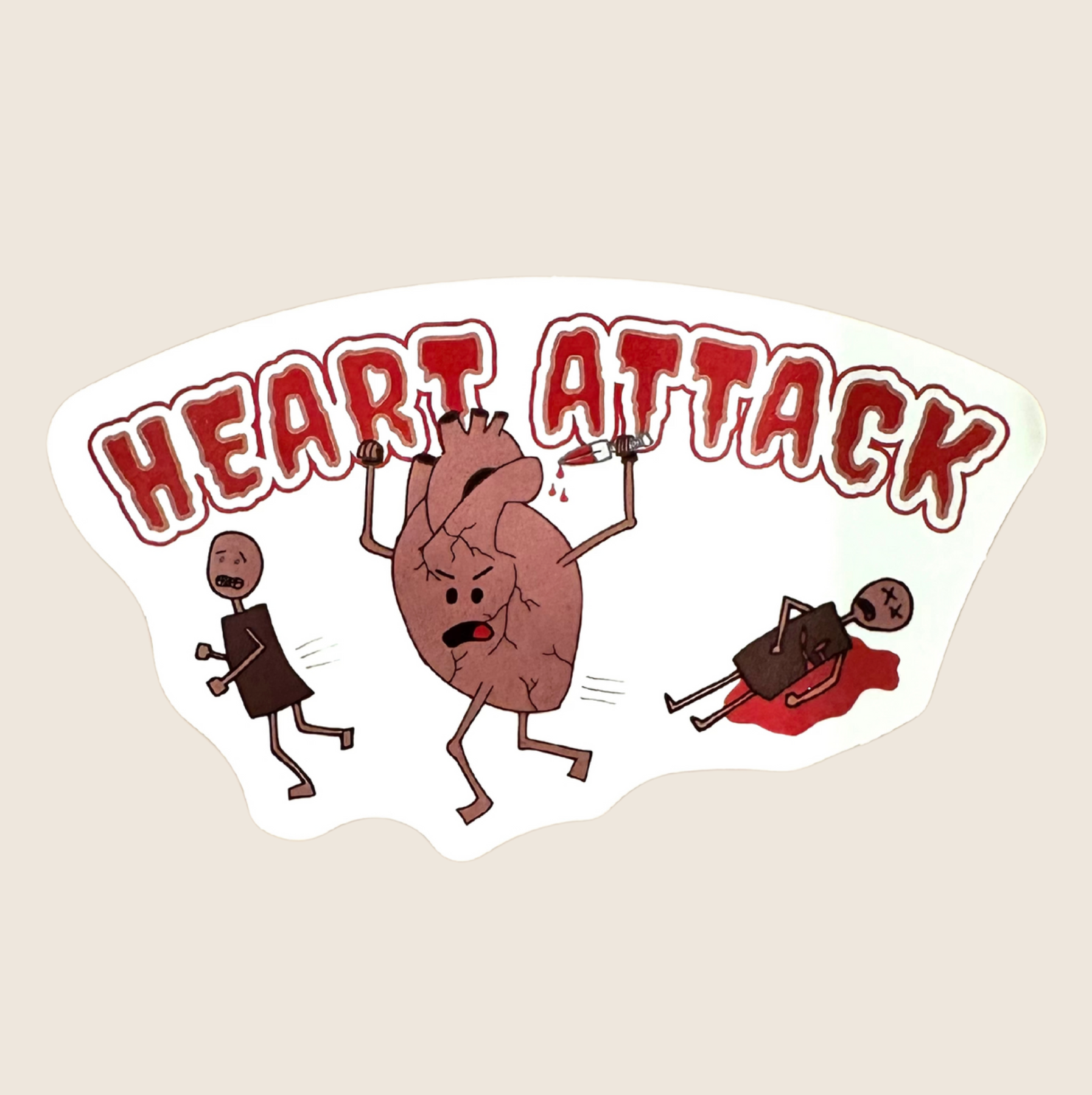 HEART ATTACK STICKER – The Front Line