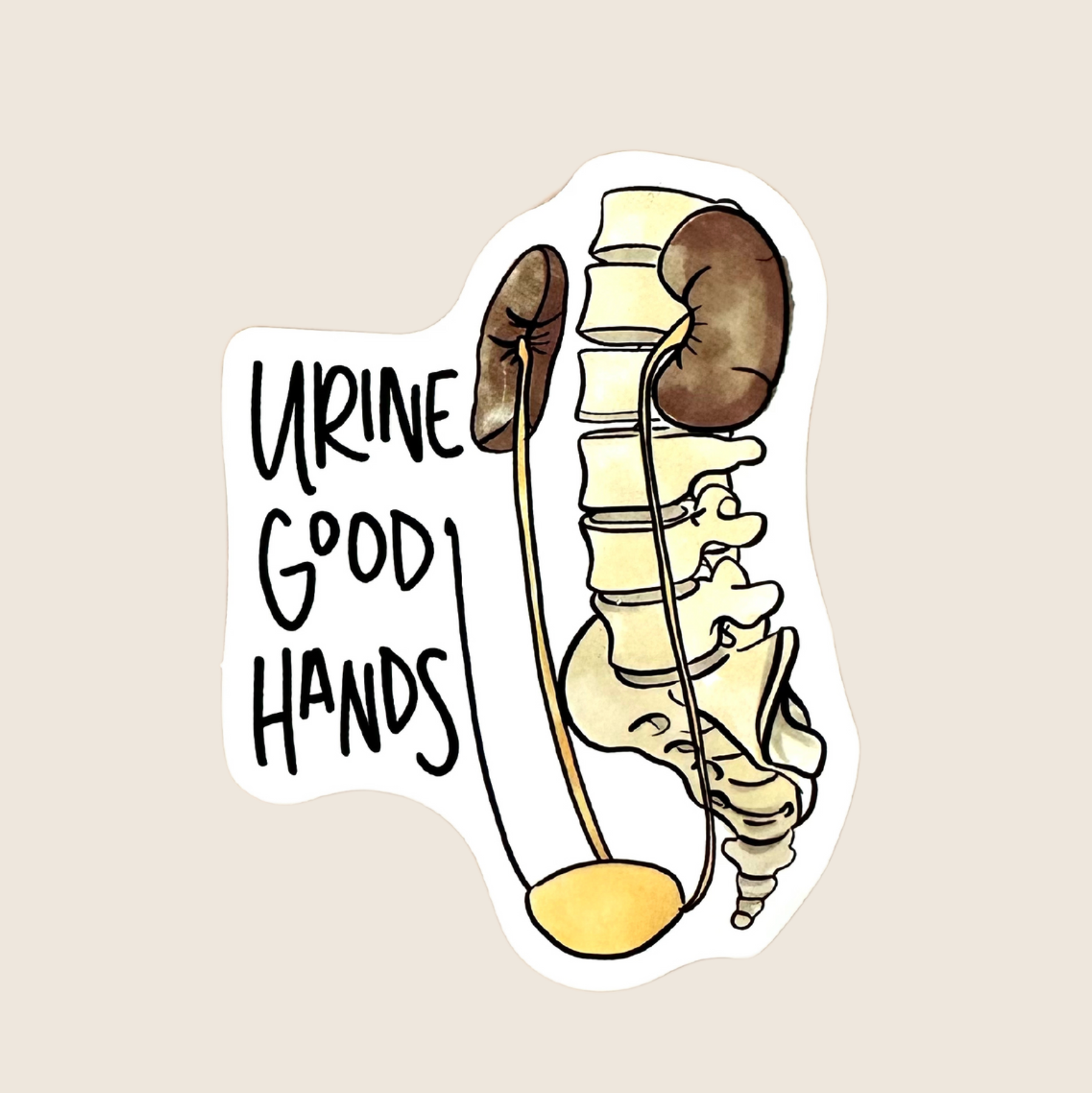 URINE GOOD HANDS STICKER – The Front Line